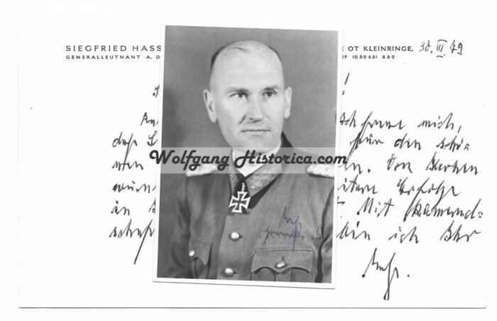 Siegfried Hass – 170. Infanterie-Division – Wolfgang Historica
