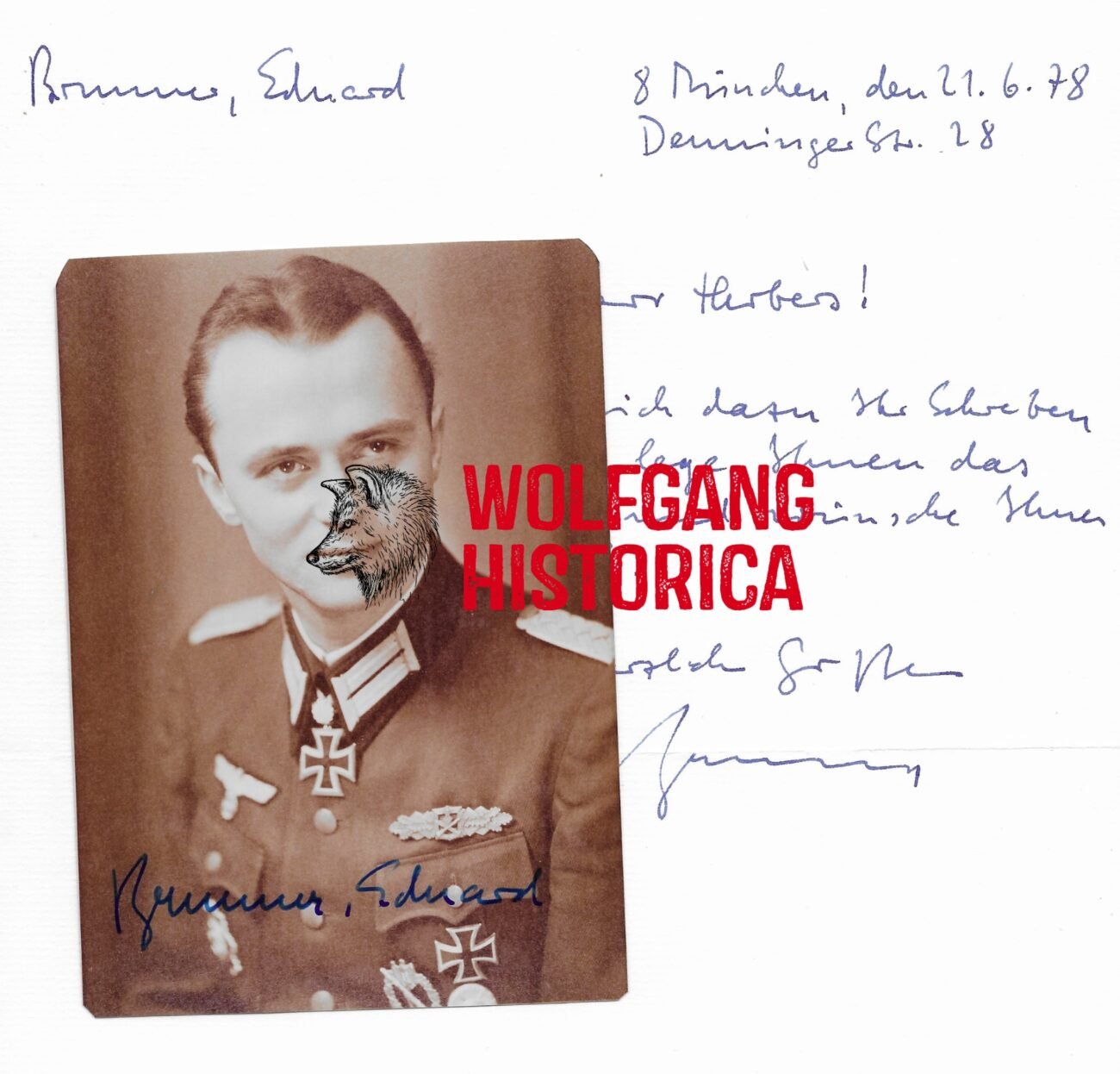 Eduard Brunner – Grenadier-Regiment 62 (Eichenlaub) – Wolfgang Historica