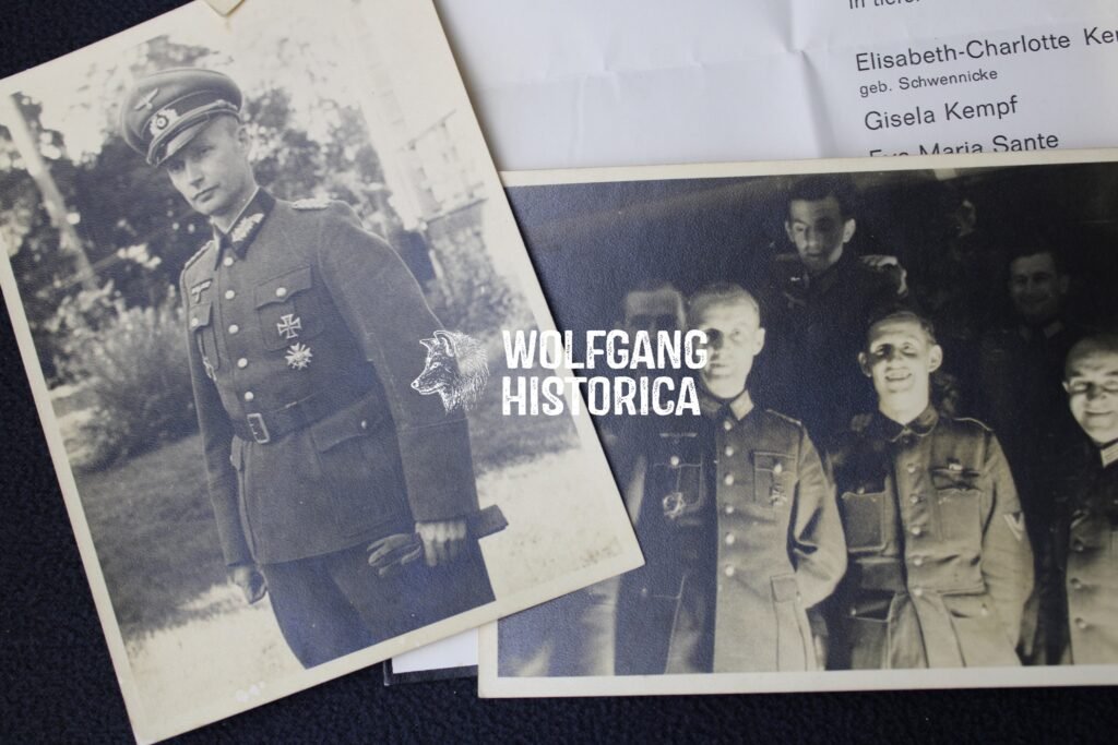Photolot of Generalmajor Siegfried Kempf – Deutsches Kreuz in Silber ...