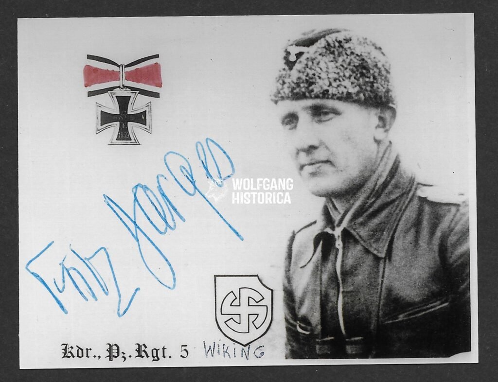 Fritz Darges – SS-Panzer-Regiment 5 “Wiking” & Personal Adjutant of ...