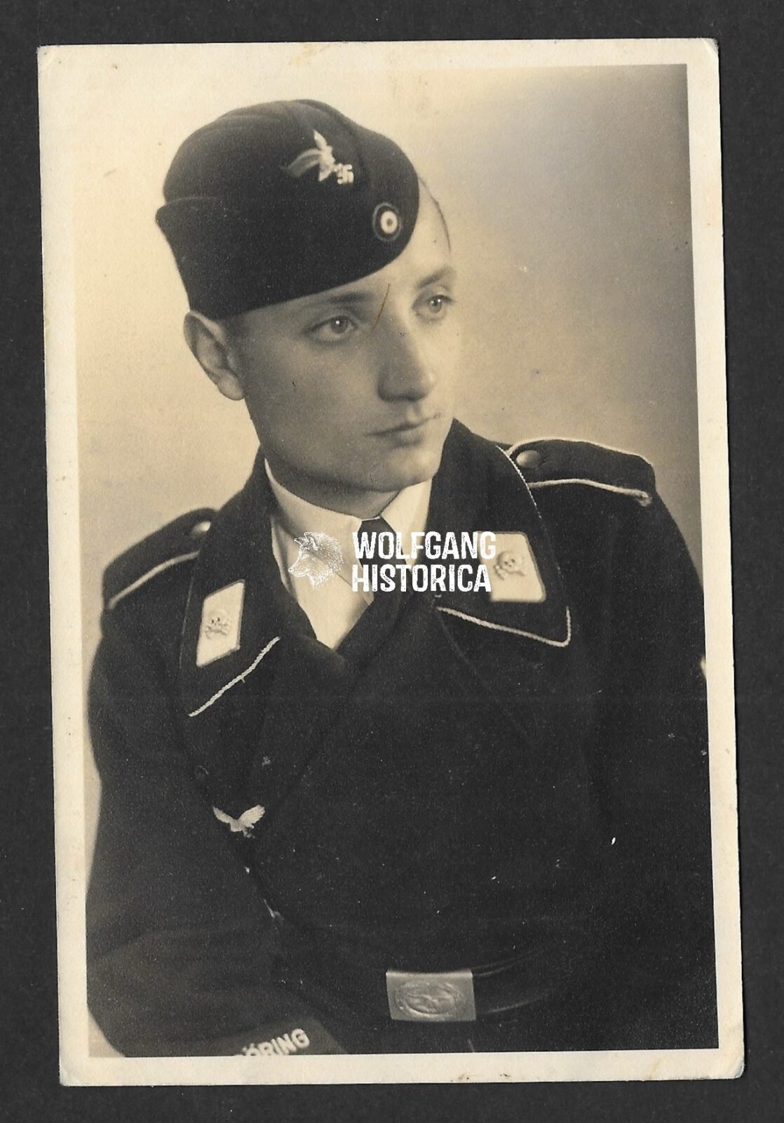 Studioportrait of Panzer “Hermann Göring” Soldier – Wolfgang Historica