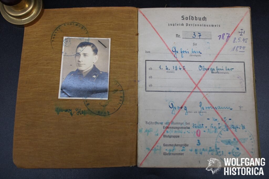 KIA Soldbuch Panzer-Regiment 31 (Panther!) (Succumbed to his Wounds on ...