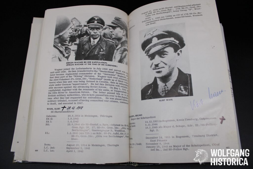 Waffen-SS KC Holders book filled with ca. W-SS 140 Signatures ...