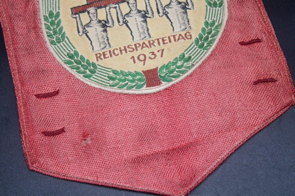 Original NSDAP Reichsparteitag 1937 Table / Wall Flag – Wolfgang Historica