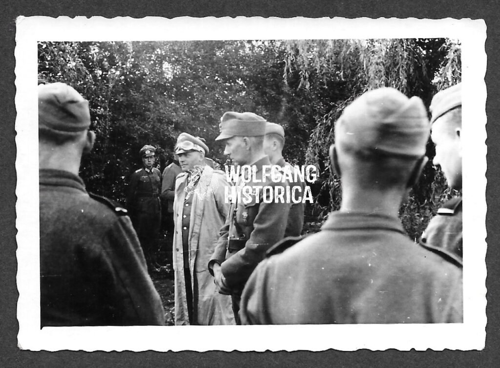 Photograph of Waffen-SS Officer Felix Steiner in Field Discussion ...